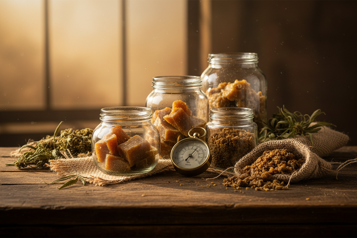 Curing hash and refining methods - Puffy